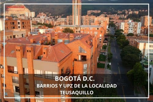 UPZ y barrios que conforman Teusaquillo, Bogotá 2025